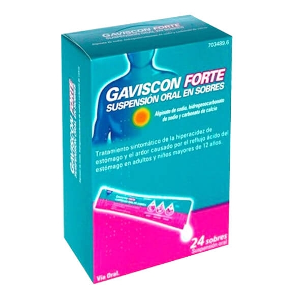 GAVISCON FORTE SUSPENSIÓN ORAL, 24 SOBRES